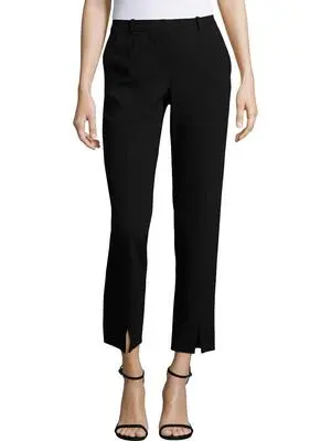 ST. JOHN Jennifer Pleated Straight-leg Pants