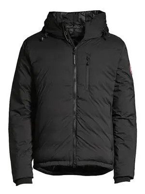 Canada Goose Lodge Down Hooded Jacket Black