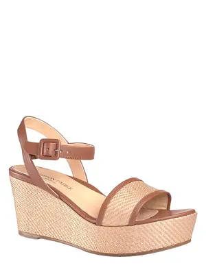 BIRKENSTOCK Arizona Chunky Leather Platform Sandals Tan