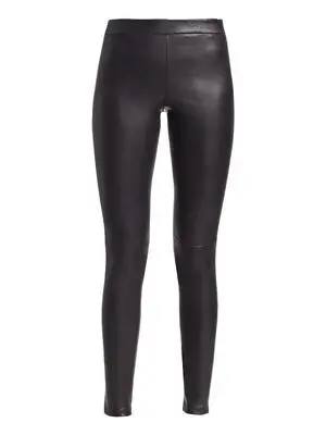 Theory Adbelle Leather Leggings - Black