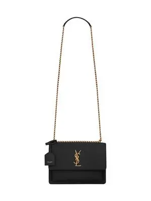 Saint Laurent Sunset Shoulder Bag - Black