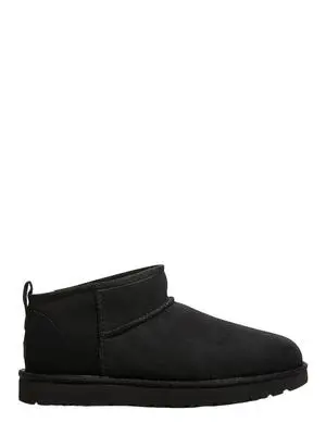 UGG S Classic Ultra Mini Sheepskin Ankle Boots - Black
