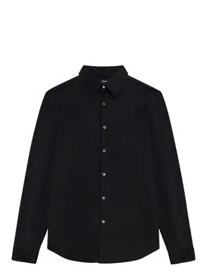Theory Sylvain Structure Knit Shirt - Black