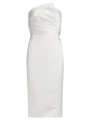 Amsale Strapless Slim Dress - Ivory