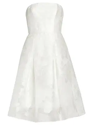 Amsale Rose Fil Coupe Fit-&-flare Dress - Ivory
