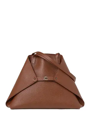 Akris Ai Leather Tote - Caramel