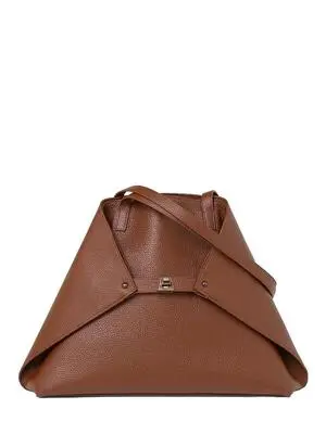 Akris Ai Leather Tote - Caramel