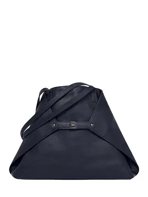 Akris Ai Leather Tote - Denim