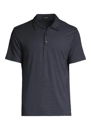 Theory Bron C Anemone Polo Shirt Eclipse Multi