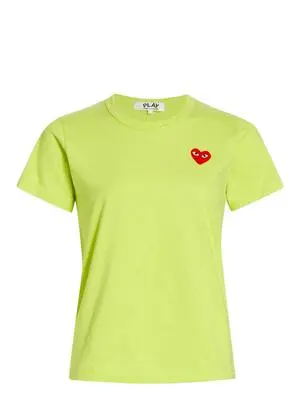 Play Comme Des Garcon Heart T-shirt - Green