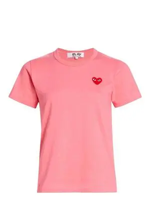 Play Comme Des Garcon Heart T-shirt - Pink