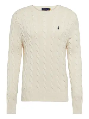 Polo Ralph Lauren Cotton Cable Knit Sweater - Neutrals