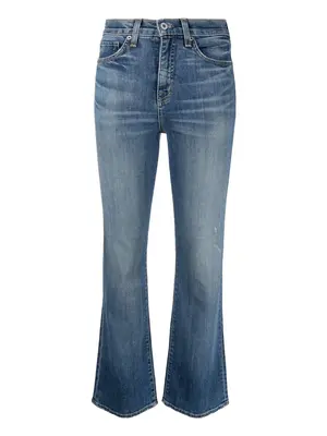 NILI LOTAN High-rise Bootcut Jeans - Blue