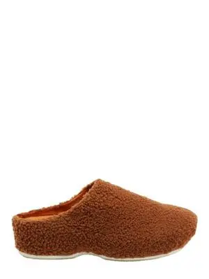 Rosetta Getty Closed Shearling Ecco Clogs - Red