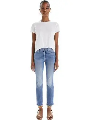 MOTHER The Mid Rise Dazzler Ankle We The Animals Jeans - Blue