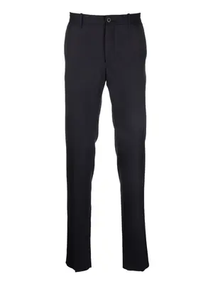 Incotex Slim-cut Cropped Trousers - Blue