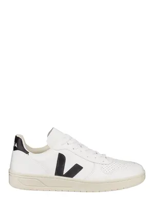 VEJA VEJA V-10 Leather Platform Sneakers Extra White Black