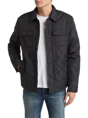 THE NORMAL BRAND The Normal Brand Quilted Lined Shacket Black