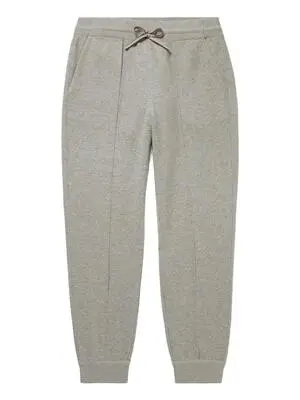 Loro Piana Tapered Cashmere-blend Sweatpants - Gray