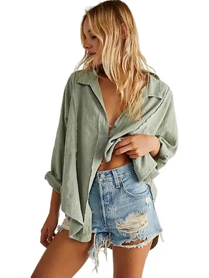 LEVI'S 501 High-Rise Denim Shorts Fault Line