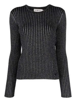 TORY BURCH Ribbed Knitted Top