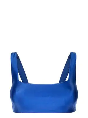 DUSKII Jackie Square-neck Bikini Top - Blue