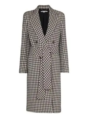 STELLA MCCARTNEY Stella McCartney Houndstooth Double-Breasted Coat