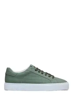 HIDE&JACK Essence Croc-embossed Sneakers - Green