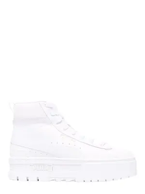 PUMA Logo-print Chunky High-top Sneakers - White