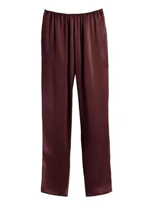 Cuyana Washable Charmeuse Tapered Pant Plum