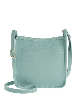 Longchamp Longchamp Le Foulonné Leather Crossbody Bag Lagoon