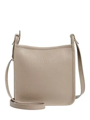 Longchamp Le Foulonné Leather Crossbody Bag - Turtle Dove