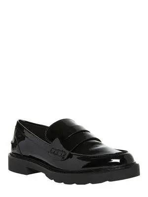Anne Klein Penny Keeper Loafer - Black Patent/black