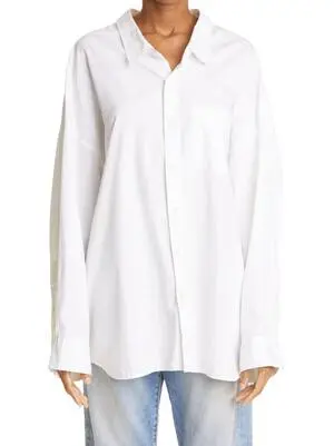 R13 Oversized Oxford Shirt - White