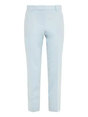 Theory Treeca 2 Cropped Wool-Blend Pants Sky Blue