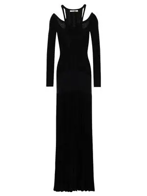 Roberto Cavalli Pointelle-knit Maxi Dress - Black