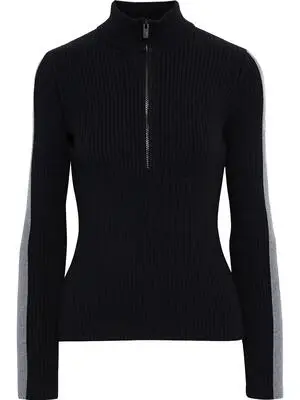 FUSALP Fusalp Martha Striped Ribbed Knit Sweater