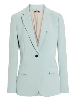 Theory Crepe Blazer Mint