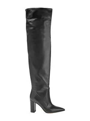 GIANVITO ROSSI Gianvito Rossi Morgan 85 Leather Thigh High Boots