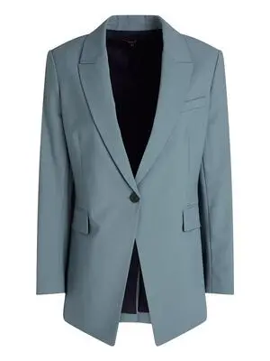 Theory Wool-blend Blazer - Slate Blue