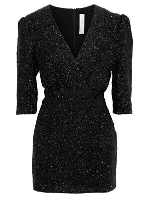 IRO PARIS IRO Sequined Wrap-Effect Mini Dress