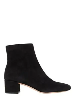 GIANVITO ROSSI Trish 45 Suede Ankle Boots - Black