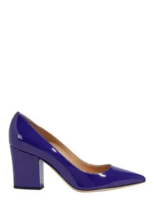 SERGIO ROSSI Patent Leather Pumps Purple