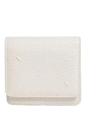 MAISON MARGIELA Pebbled-leather Wallet - Ivory