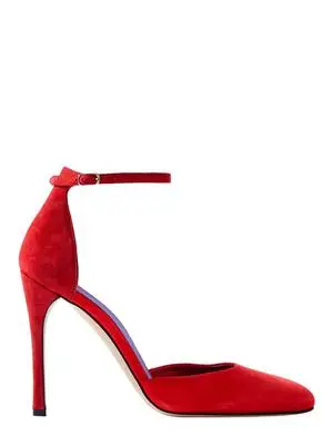 Victoria Beckham Catherine Suede Pumps - Red
