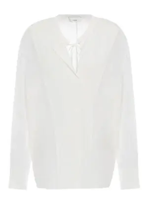 Vince Silk Crepe De Chine Blouse - Ivory