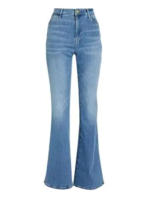 FRAME Le High Flare High-rise Flared Jeans - Blue