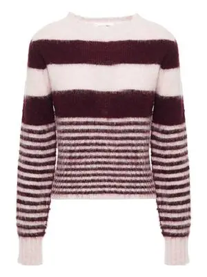 VICTORIA BECKHAM Brushed Striped Wool Sweater