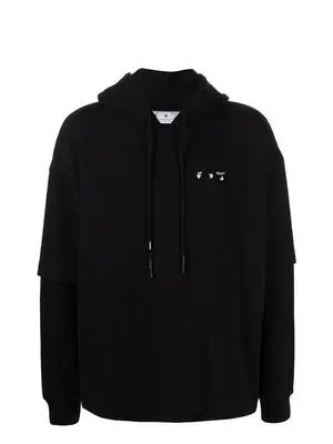 Off-White Caravaggio Layered Hoodie - Black
