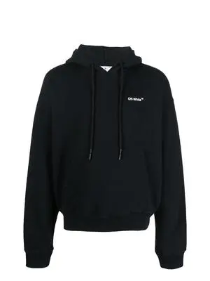 Off-White Caravaggio Arrow Over Hoodie - Black